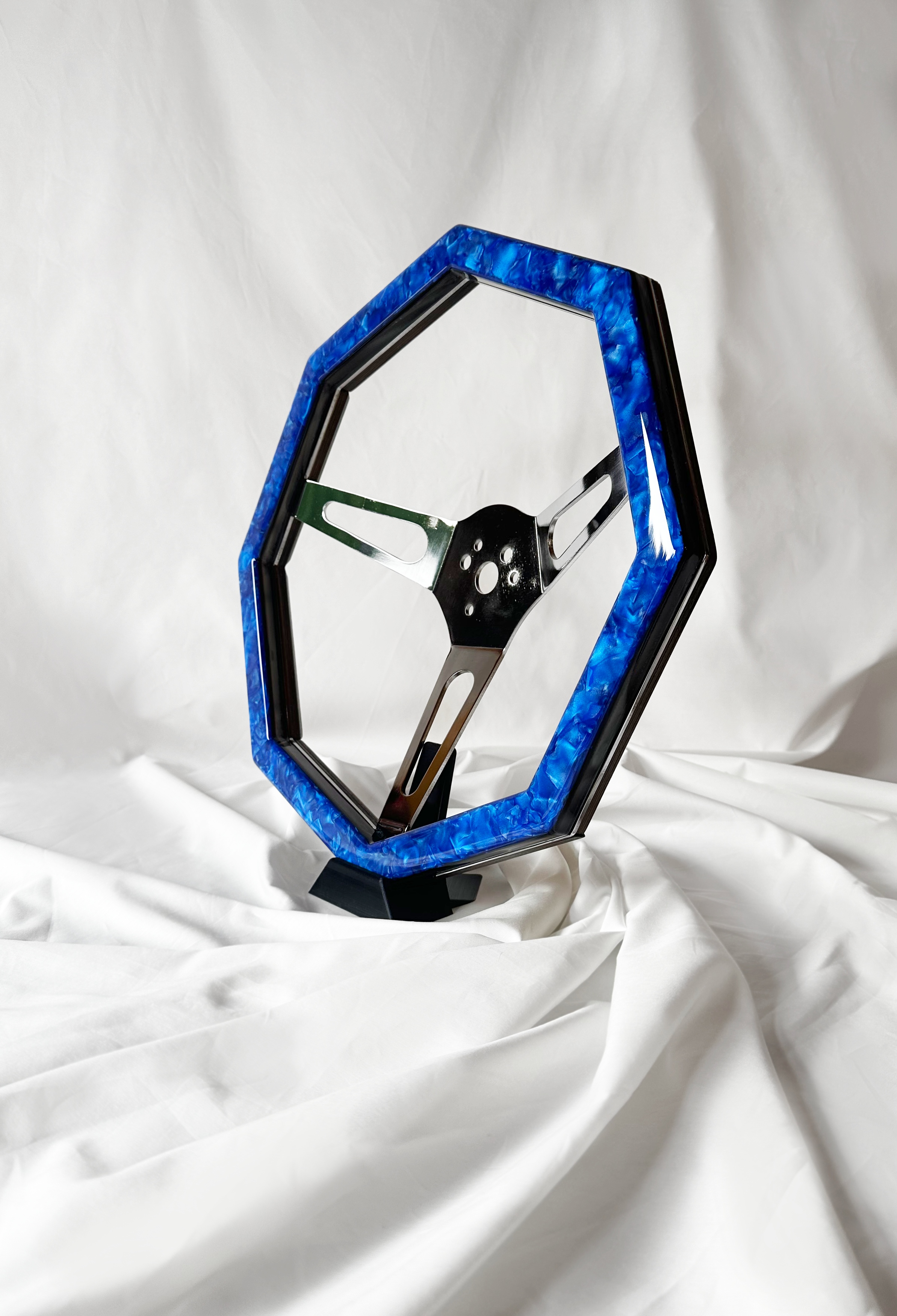 Cosmos Blue Iridescent Octagon – Big Ron's Wheels
