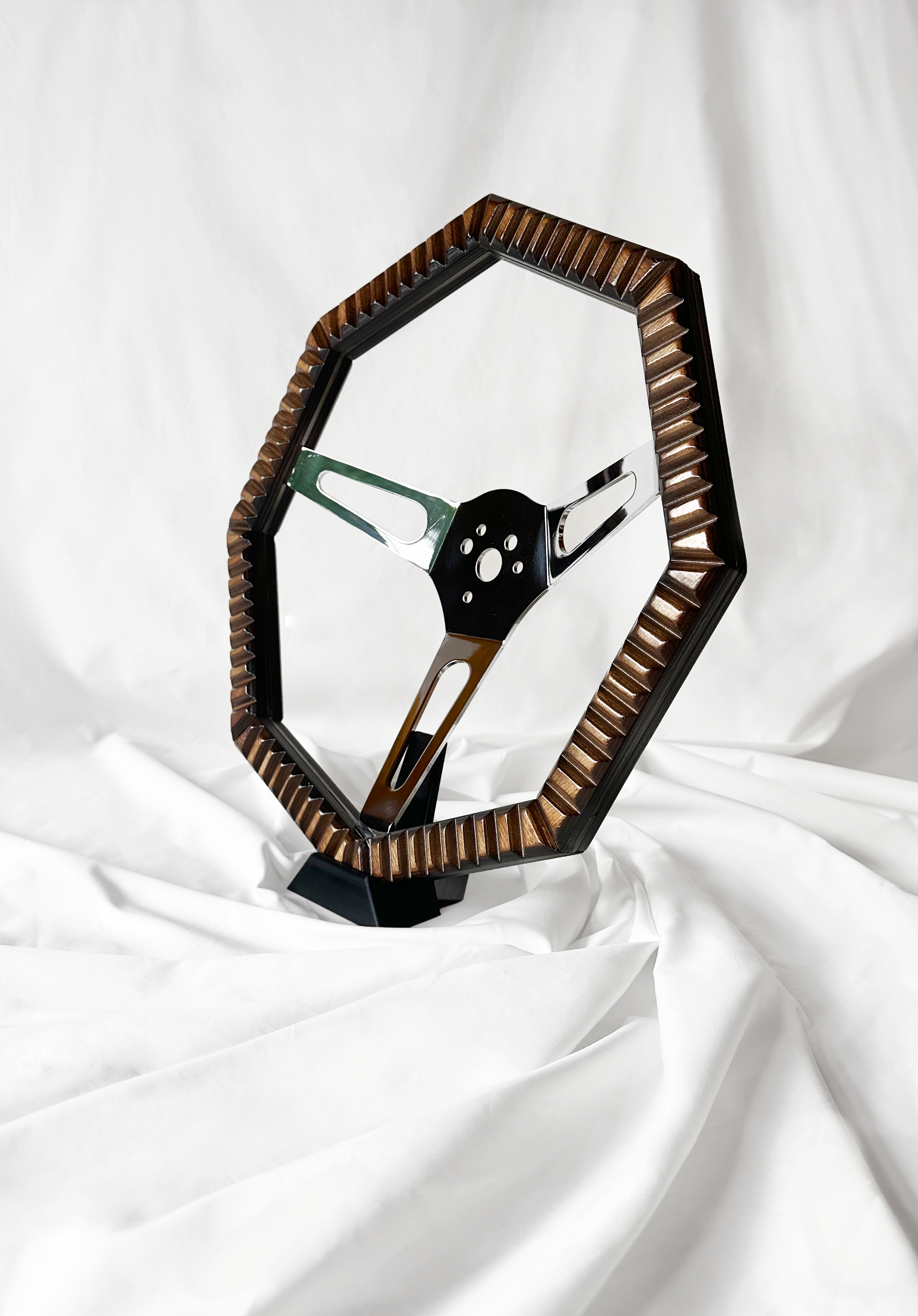 Ribbed Wood Grip Octagon - Reserved – Big Ron's Wheels